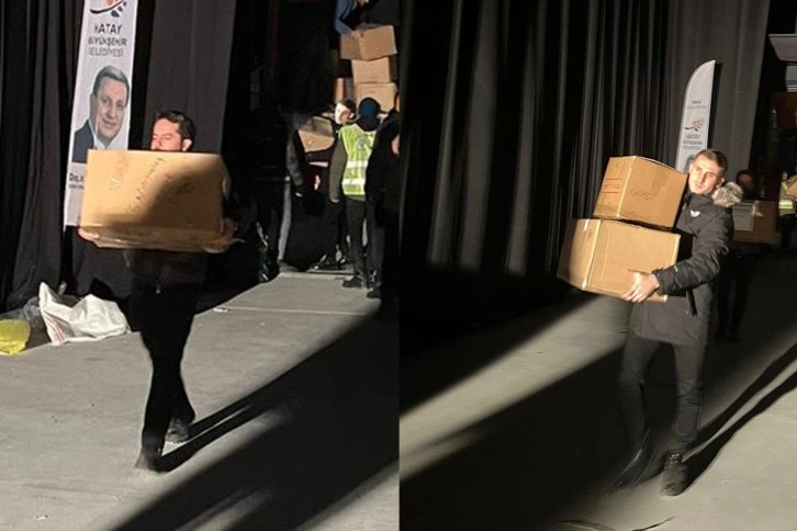 Erden Timur ve Kerem Aktürkoğlu, yardım çalışmalarına destek oldu ...